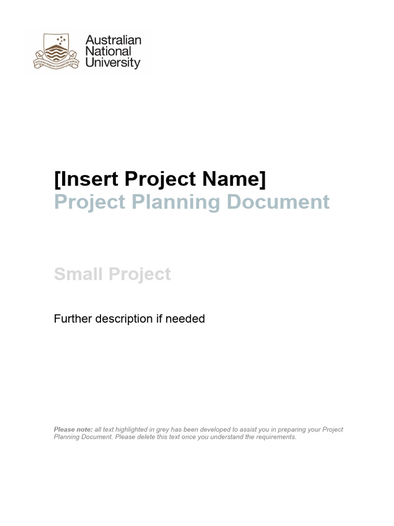 (Project Name) Project Plan (S) | PDF | Business