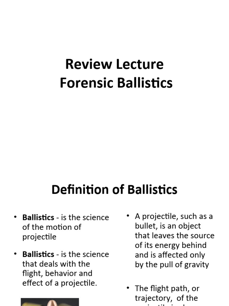 Forensic Ballistics | PDF | Gun Barrel | Firearms