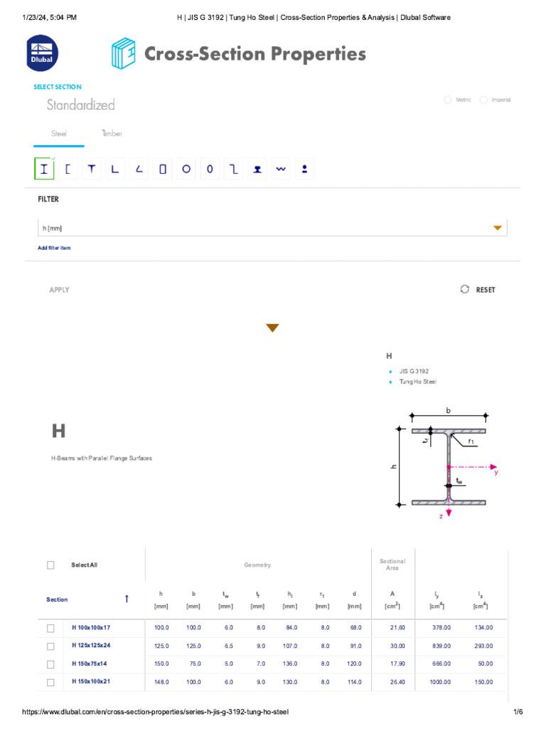 8.0 Japanese Section Property | PDF