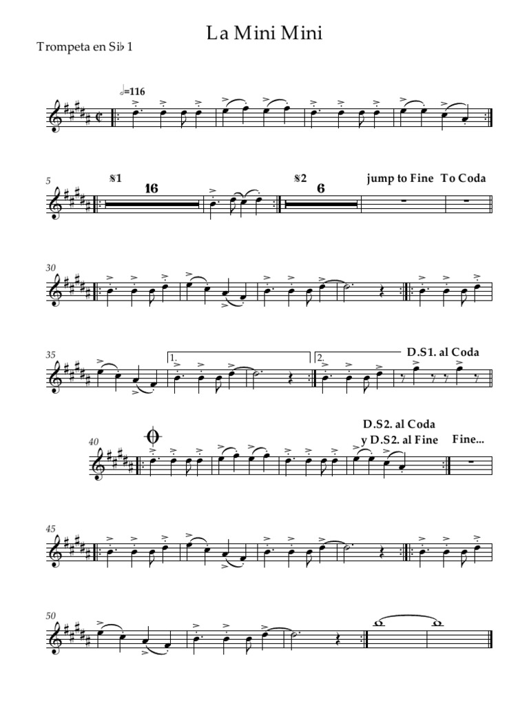 La Mini Mini Trumpet | PDF