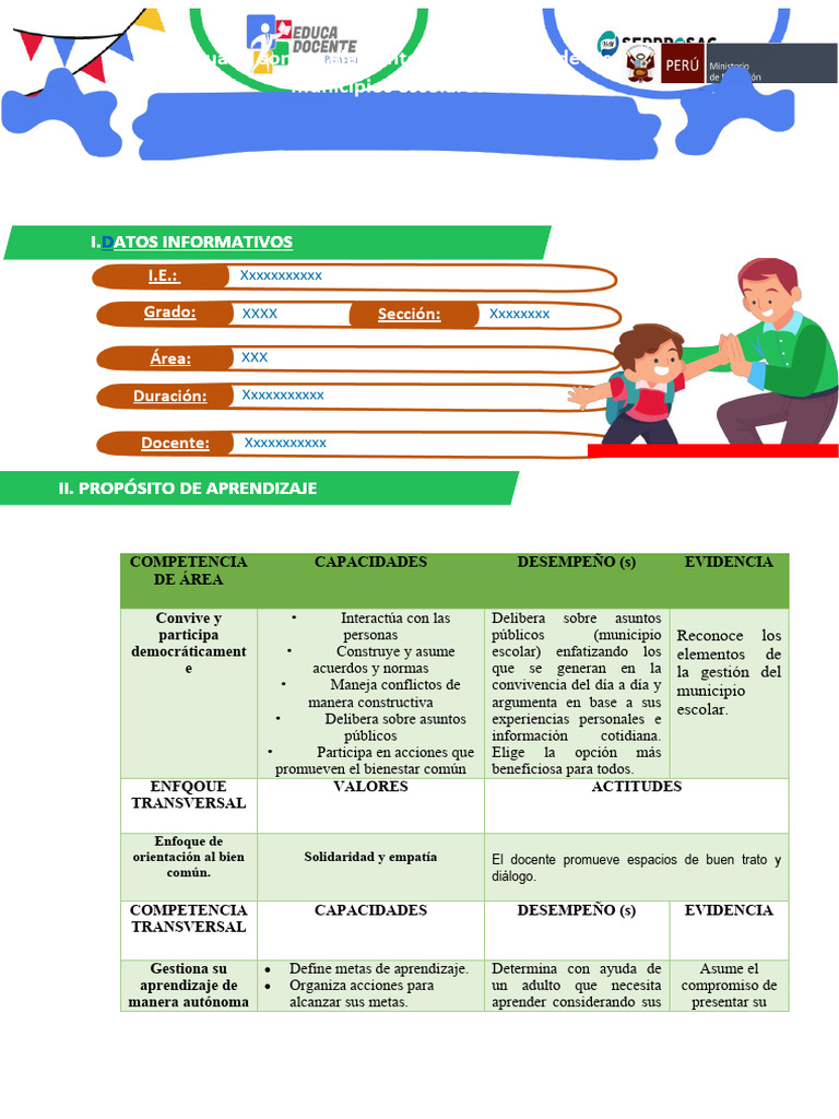 Sesión de Aprendizaje Nº02 - 1er Grado | Descargar gratis PDF | Aprendizaje | Evaluación