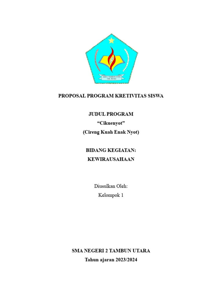 Proposl P5 K1 XD Kewirausahaan (1) 4 | PDF