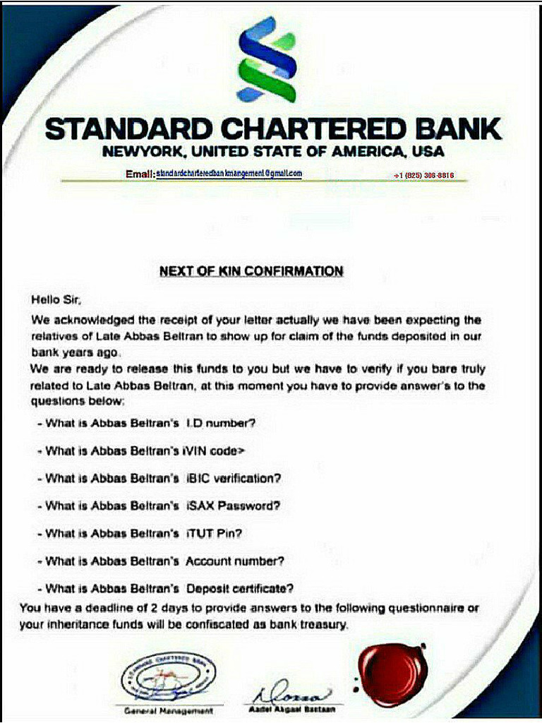 Next of Kin Confirmation | PDF