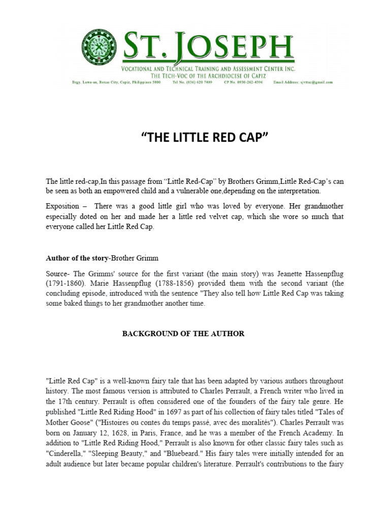 Aila Hand Outs 3 | PDF | Little Red Riding Hood | Charles Perrault