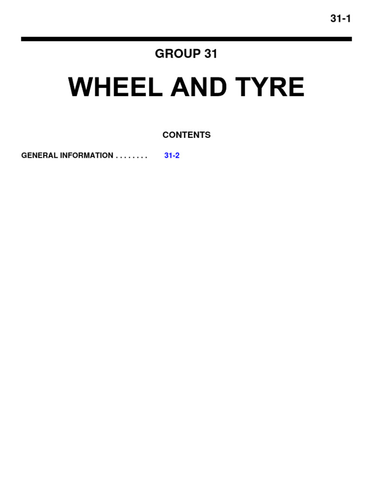 31 Wheel and Tyre | PDF | Vehicle Parts | Motor Vehicle
