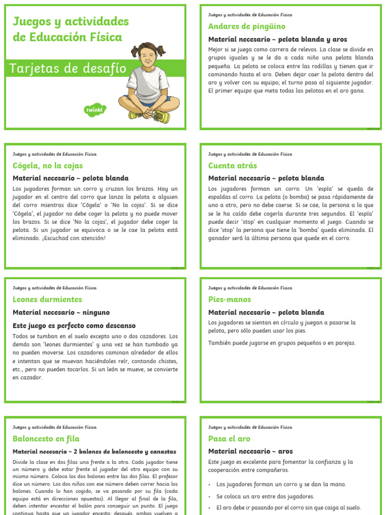 Es Pe 1634299263 Tarjetas de Desafio Juegos y Actividades de Educacion ...