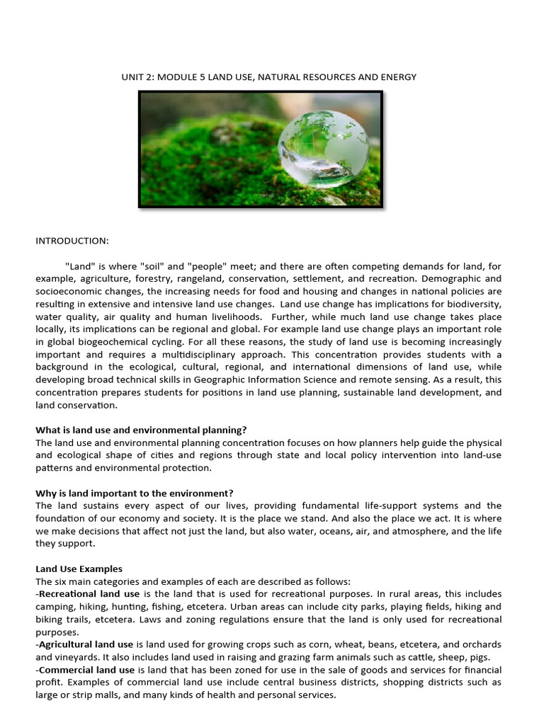 Module-5-Environmental Science | PDF | Agriculture | Water Pollution