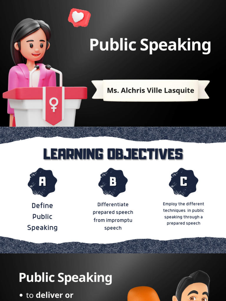 Week 7 Public Speaking | PDF | Nonverbal Communication | Public Speaking