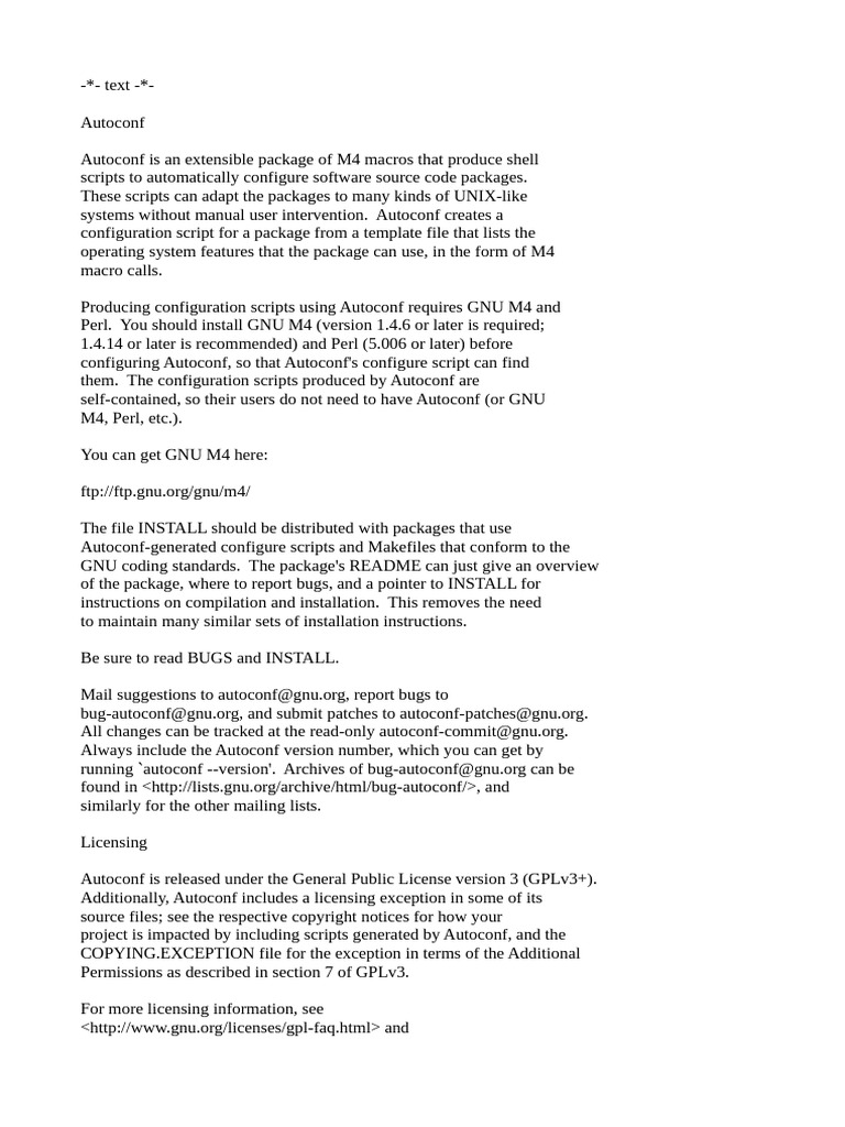Autoconf | PDF | Source Code | Software Engineering