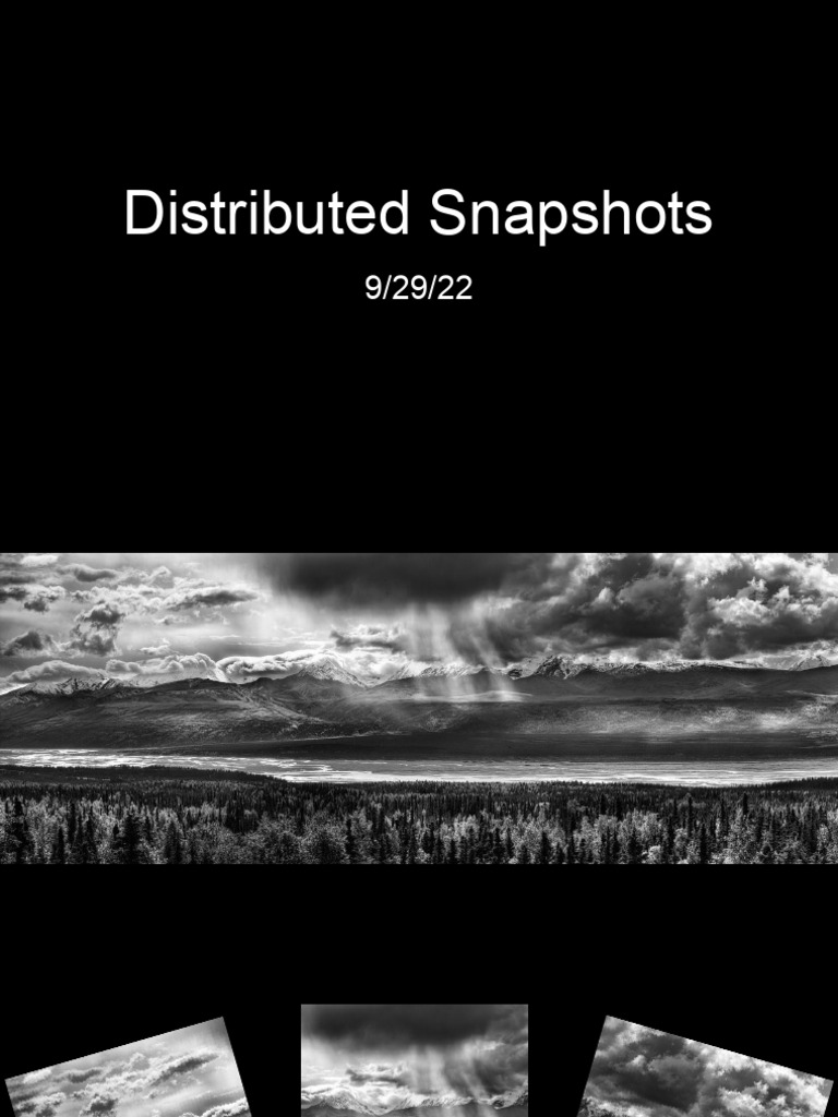 Chandy-Lamport Snapshot Guide | PDF | Distributed Computing | Computing