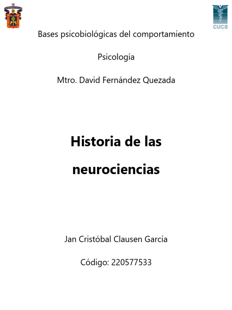 Historia de Las Neurociencias | PDF | Evolución | Neurociencia