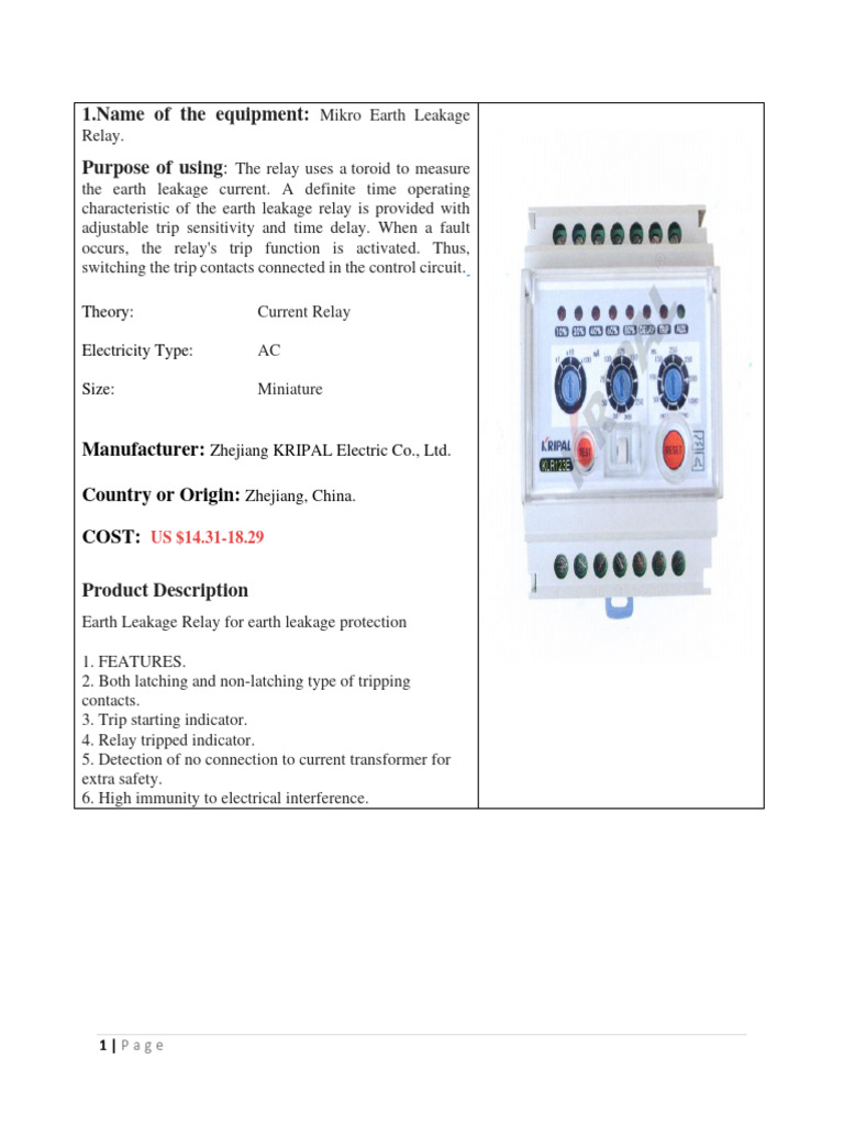 Switchgear Lab 1 PDF | PDF | Relay | Power Supply