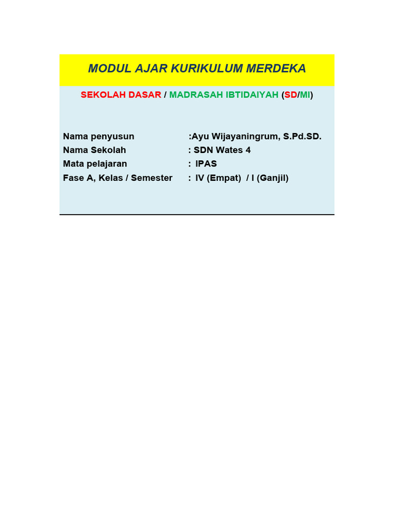 Modul Ajar IPAS BAB 4 Mengubah Bentuk Energi | PDF | Kajian Bahasa Asing