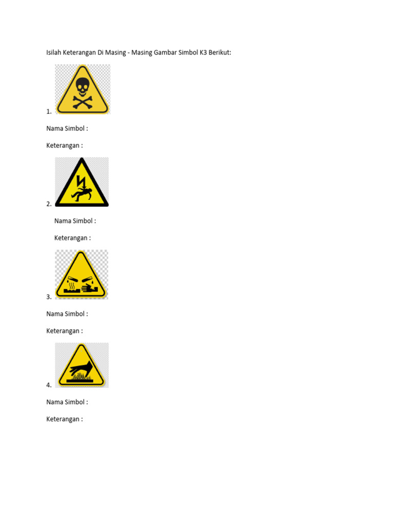 Simbol Simbol K3 - Listrik | PDF