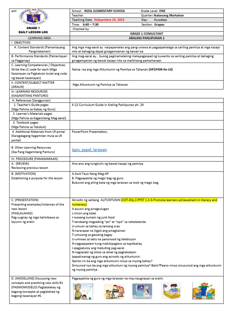 Ap DLL Q2-Cot-Sy2324 | PDF