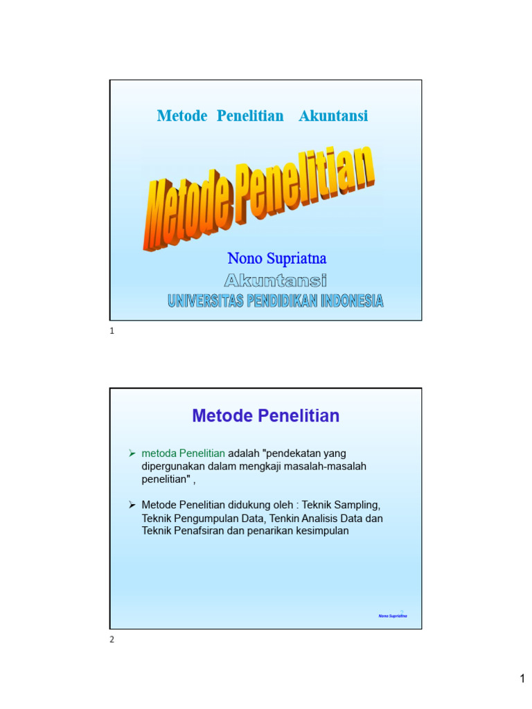 04 Metlit-MetodePenelitian | PDF | Pengembangan Diri | Sains & Matematika