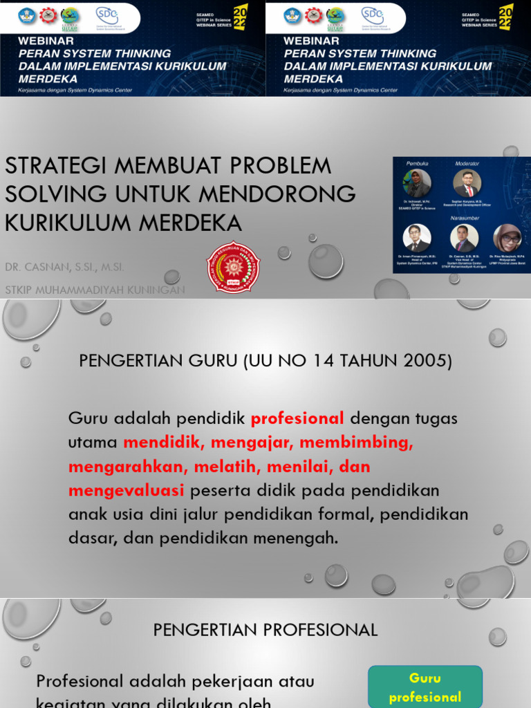 Strategi Membuat Problem Solving Untuk Mendorong Kurikulum Merdeka | PDF | Karier & Perkembangan ...