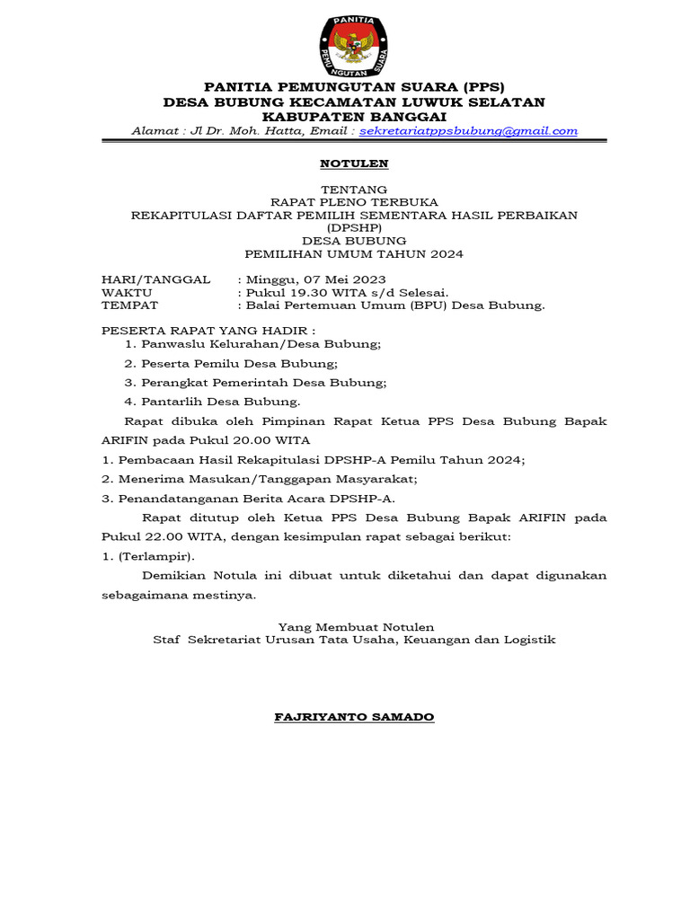 4 Notulen Pleno DPSHP-A | PDF