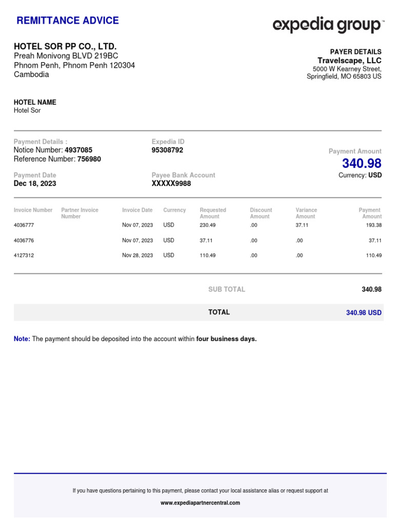 Remittance Details | PDF | Payments | Business Law