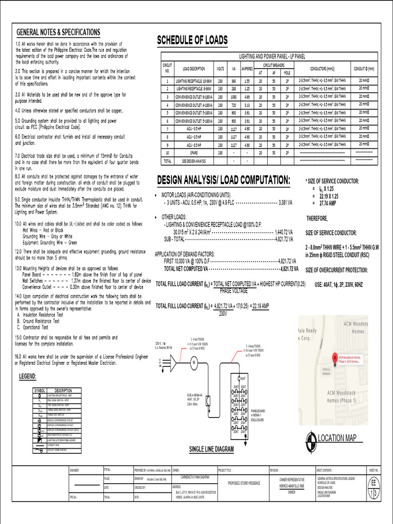Generel Specifications Lighting Power Layout | PDF | Mains Electricity ...