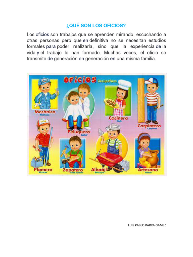 Qué Son Los Oficios | PDF