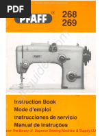 PFAFF 360 Sewing Machine Manual | PDF | Seam (Sewing) | Sewing