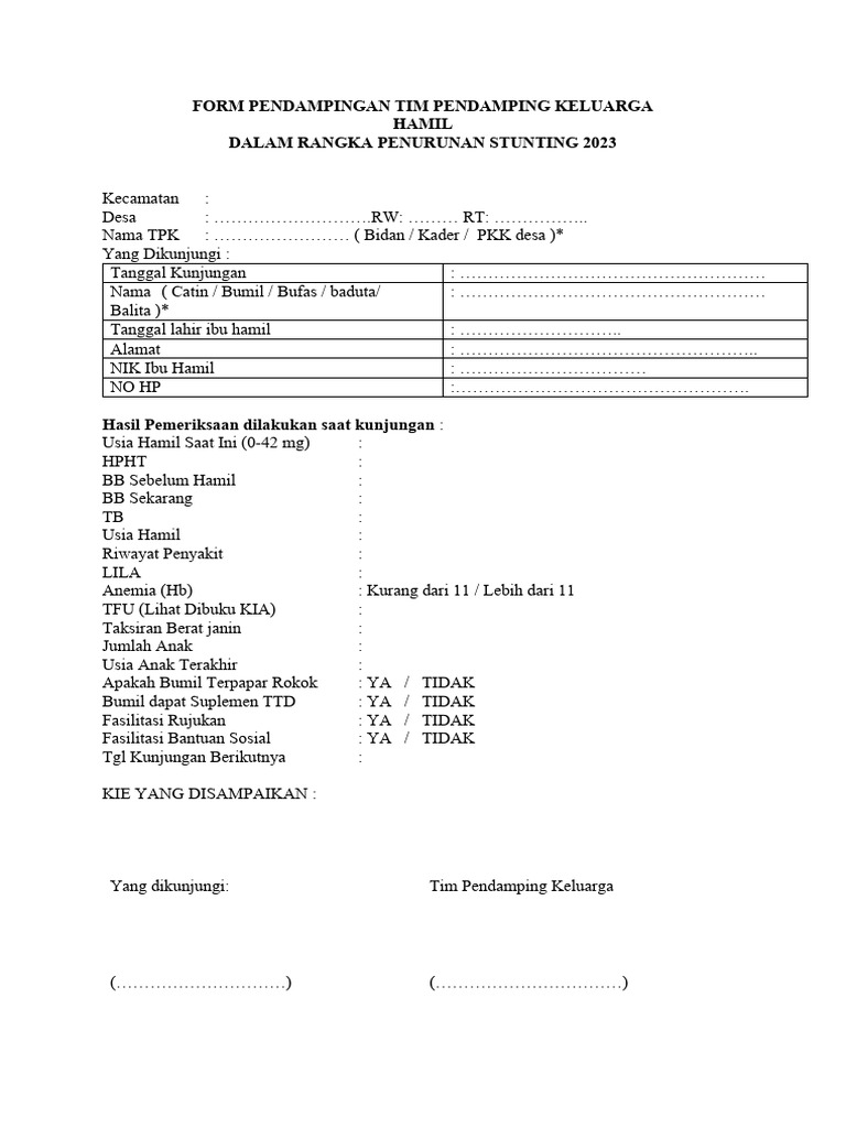 Visum TPK Terbaru 2023 | PDF