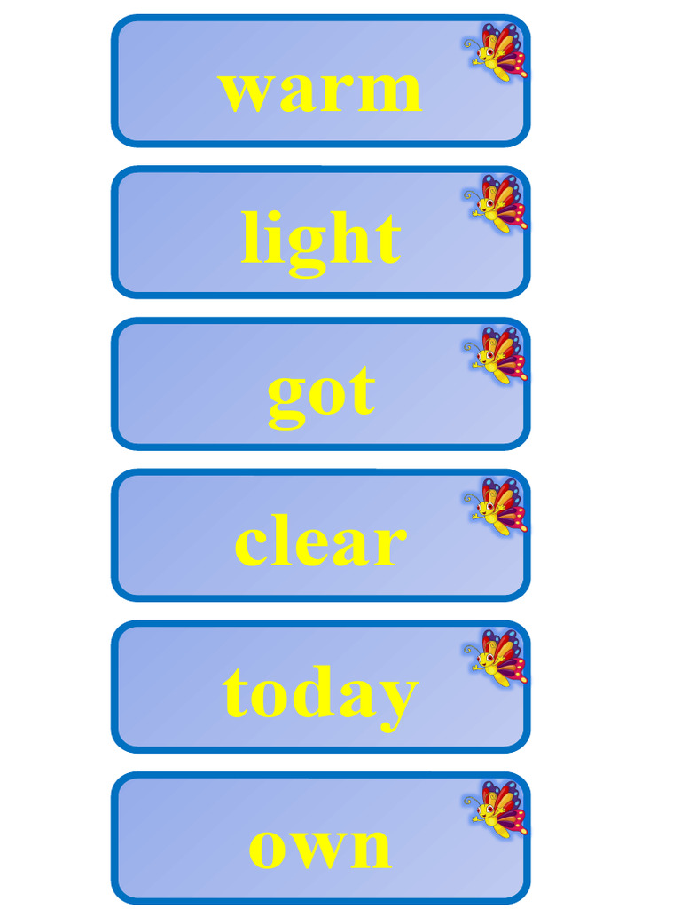 Sight Words g3 | PDF