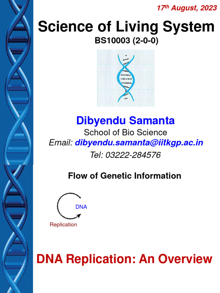 BS10003 - Nucleic Acid (Part II) - D. Samanta - November 2022 | PDF ...