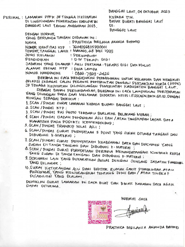 Fix Surat Lamaran | PDF