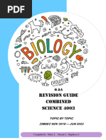 Form 2 Combined Science Notes | PDF | Digestion | Flowers
