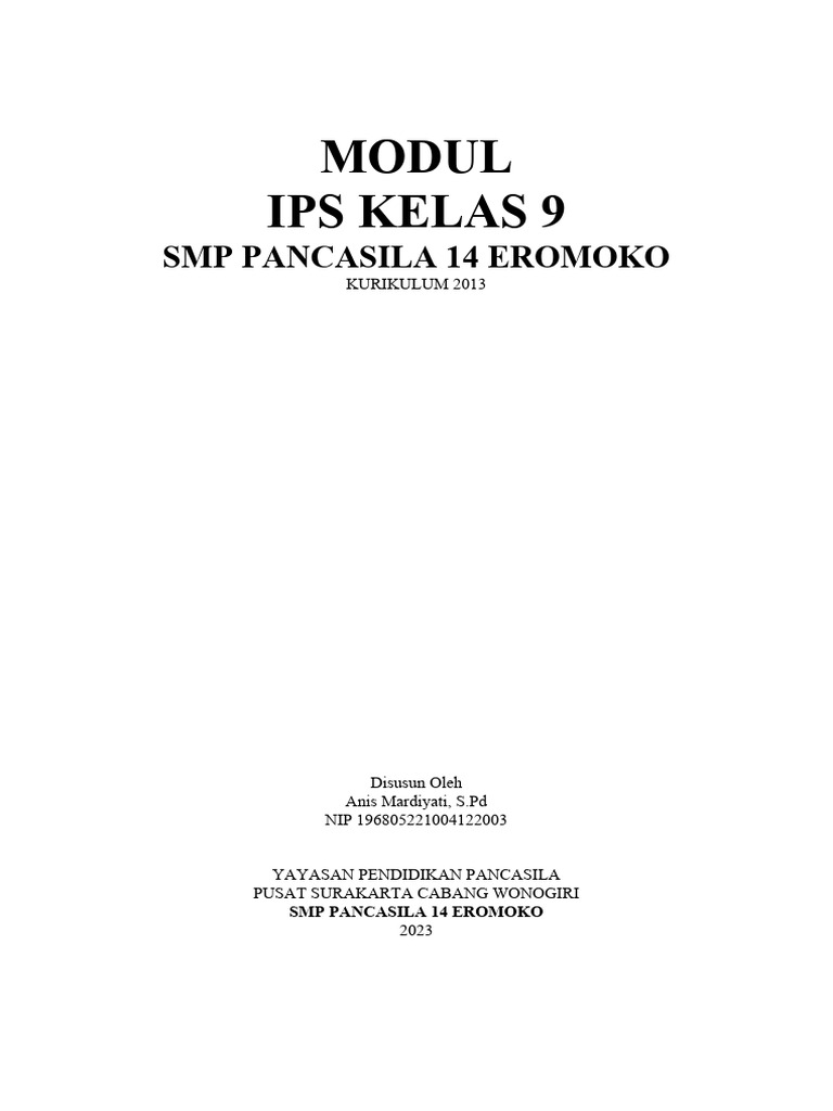 Modul IPS Kelas 9: Benua Asia | PDF | Karier & Perkembangan