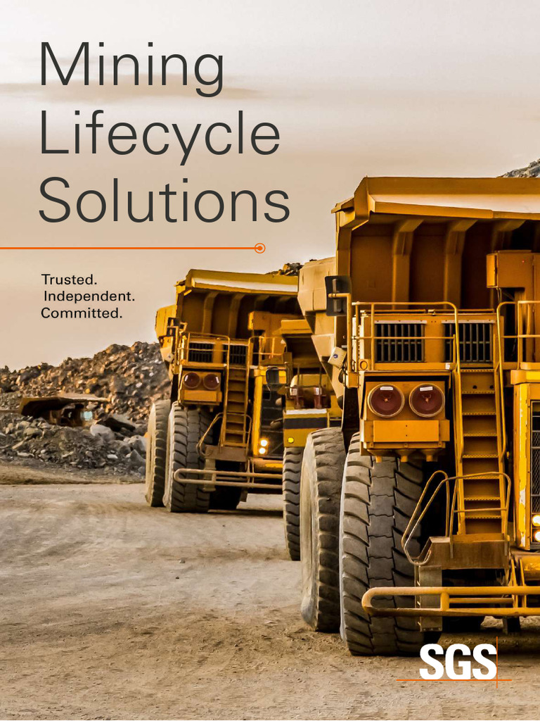 SGS Mining Lifecycle Solutions | PDF | Sustainability | Mining