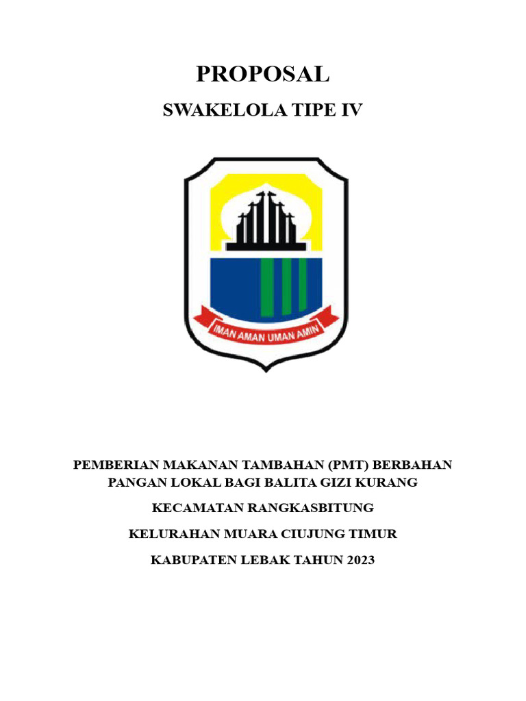 Proposal Swakelola MCT | PDF