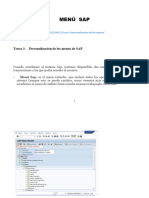 Personalización de Menús SAP: Guía Completa | PDF | Menú (Computación ...