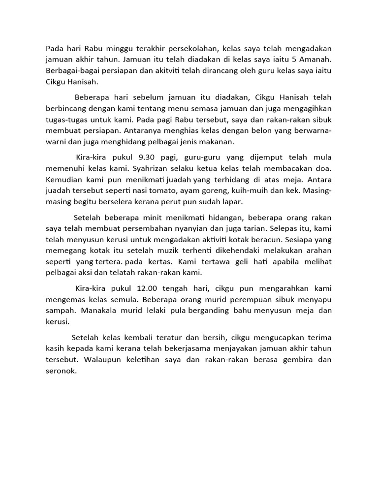 Karangan Jamuan | PDF | Seni