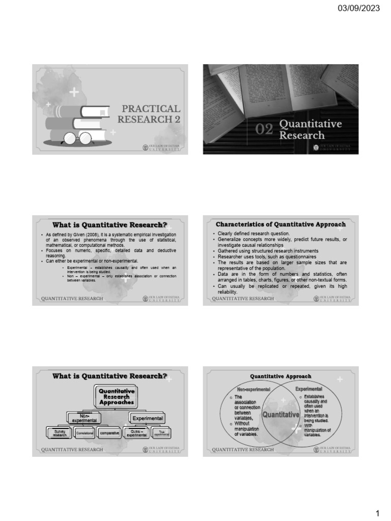 02 - Quantitative Research - HANDOUTS | PDF | Statistics | Survey ...