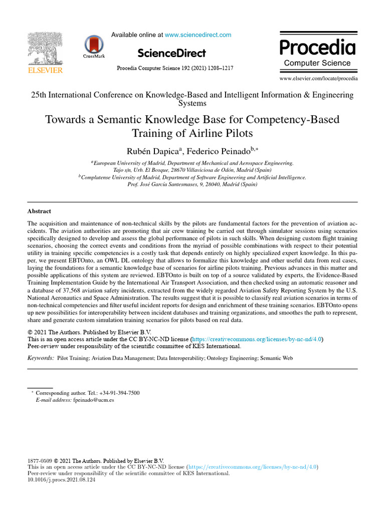 Competency Based Training For Airlines Pilots | PDF | Conceptual Model ...