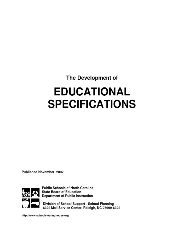 The Development of Educational Specifications | PDF | Teachers | Specification (Technical Standard)