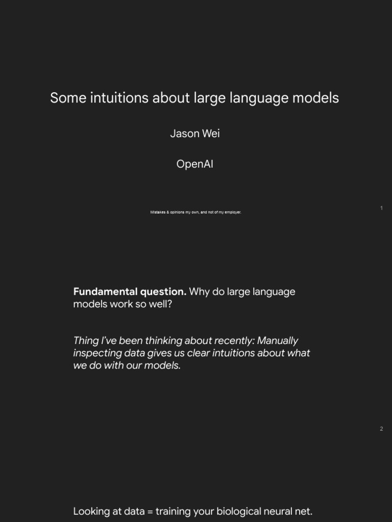Jason Wei Stanford cs330 Talk | PDF | Learning | Deep Learning