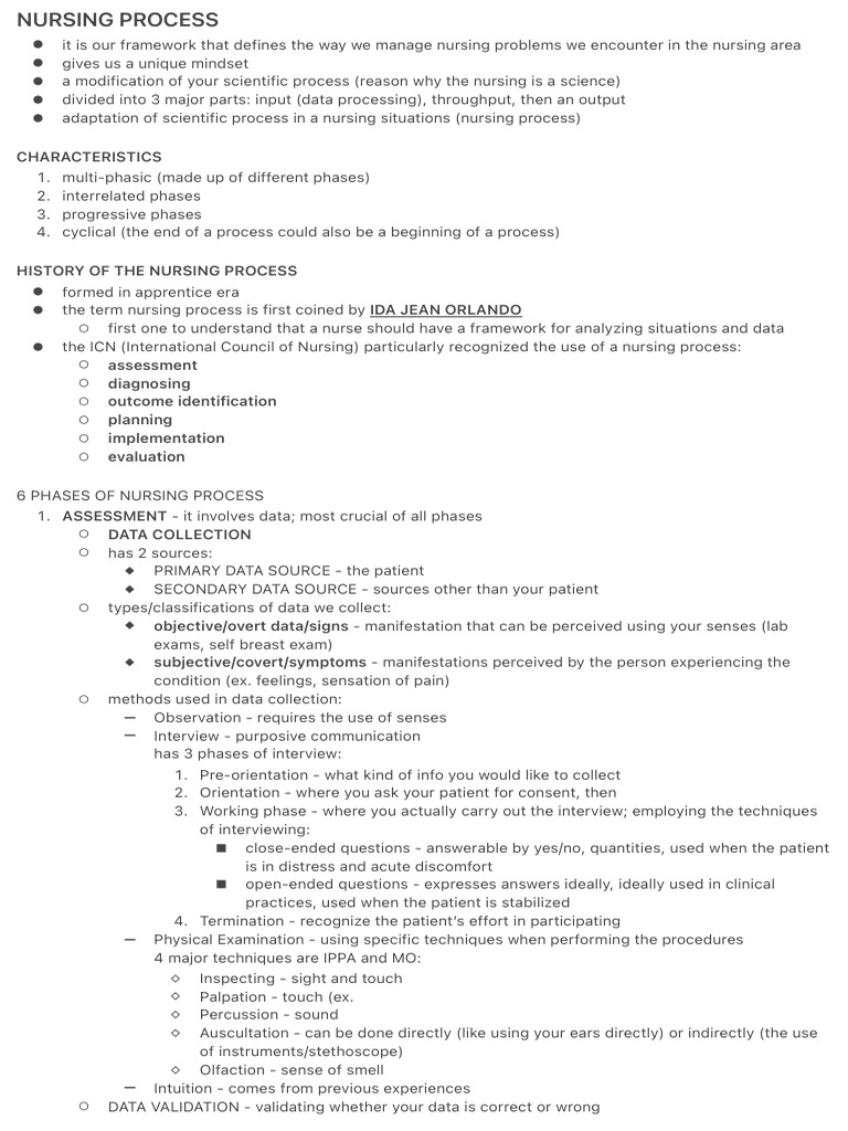 Nursing Process | PDF