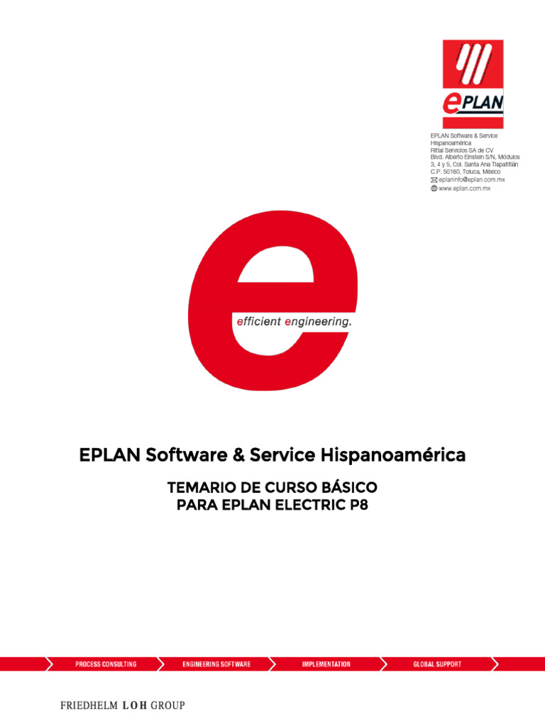 Temario Curso Basico EPLAN Electric P8 - REV2 | PDF | Ciencias de la ...