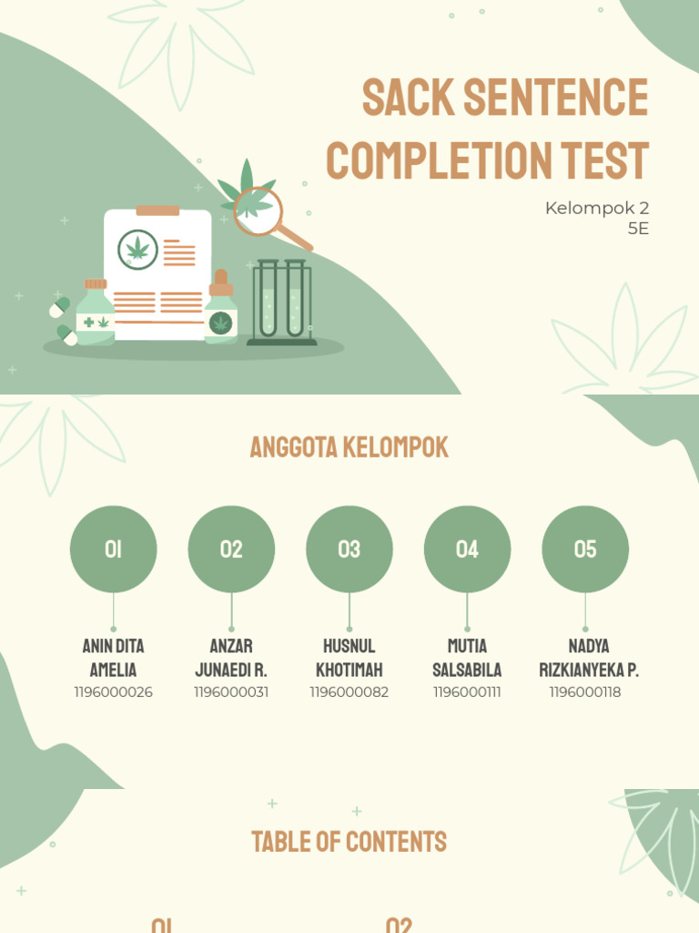 Sack Sentence Completion Test (SSCT) - Administrasi Tes Psikologi - Tes ...