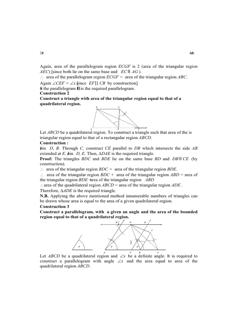 AEC) (Since Both Lie On The Same Base and AG EC: 24 8 M Ath | PDF ...