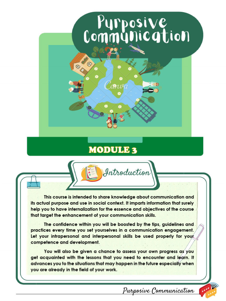 2023 Module 3 P.C | PDF | Communication | Cross Cultural Communication