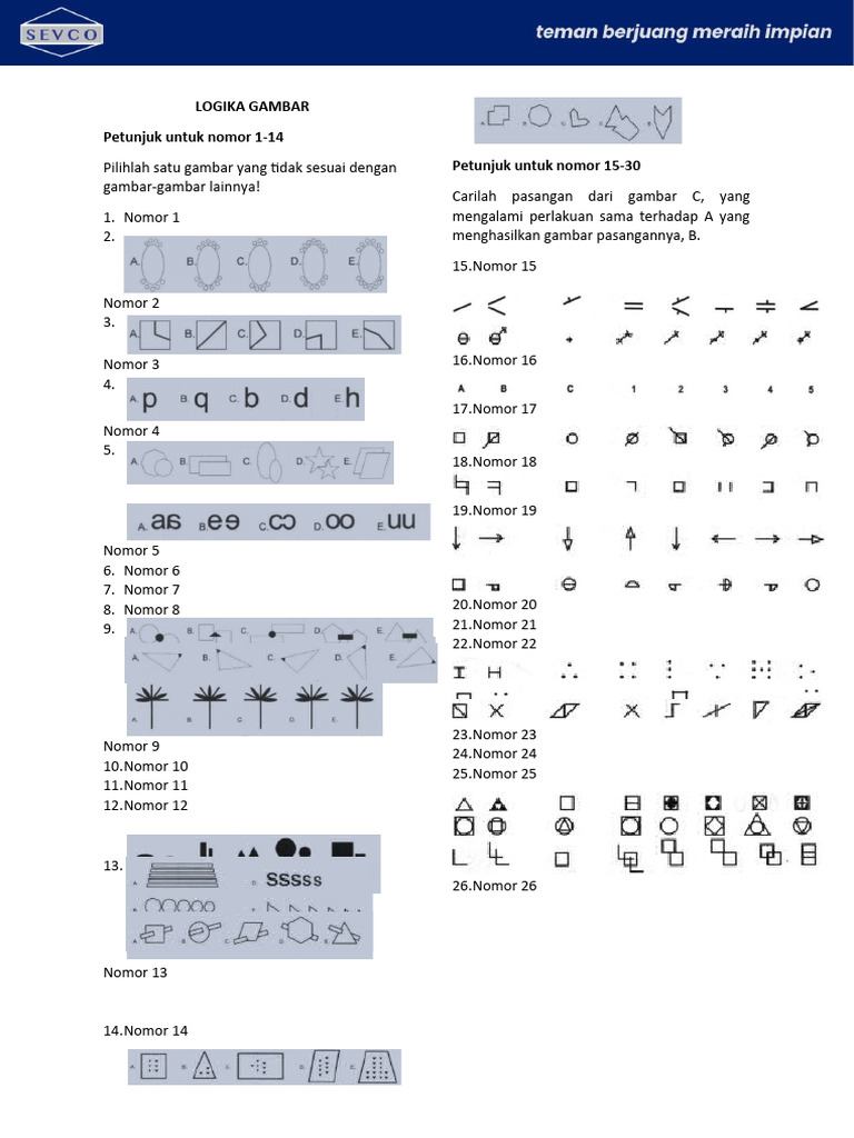 Soal Logika Gambar | PDF