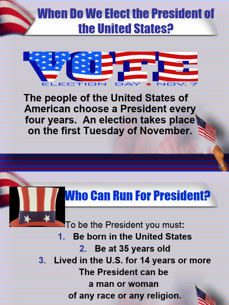 Electing A President | PDF | Oath Of Office | Presidents Of The United ...