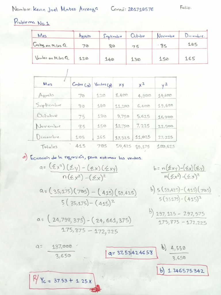Resolucion Examen Estadistica - Joel Mateo A. | PDF