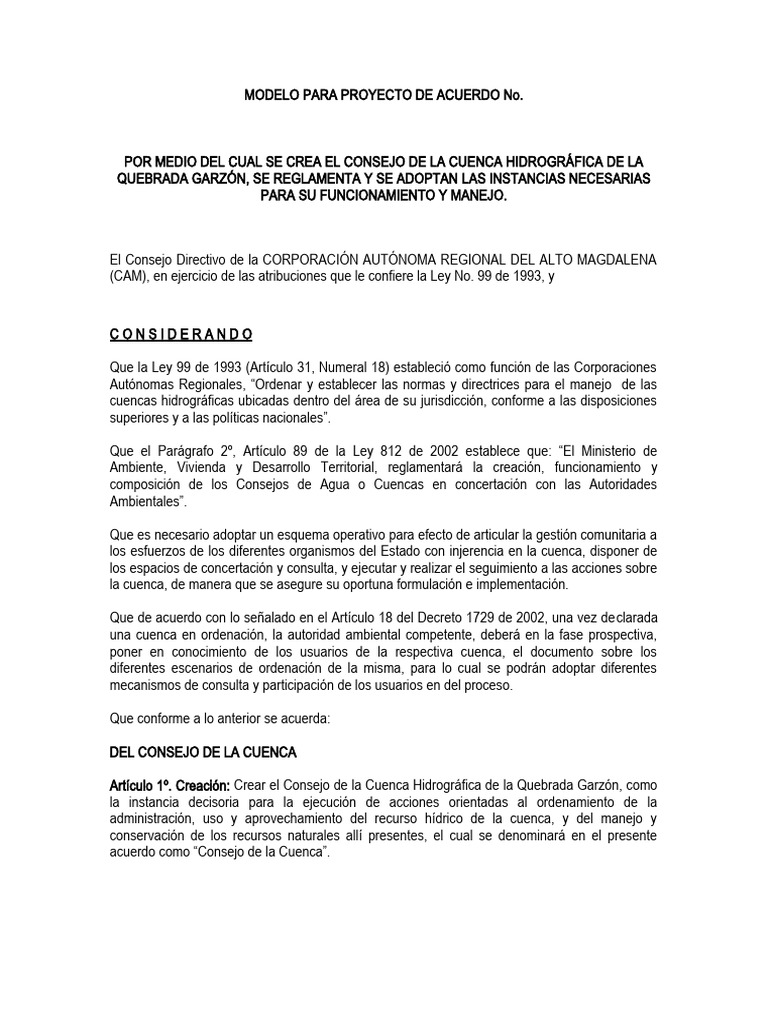 41 Modelo Acuerdo | PDF | Alcalde | Gobierno