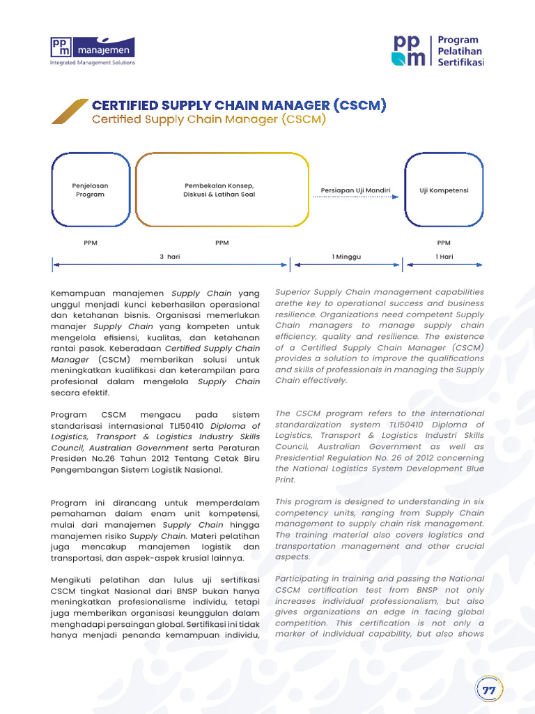 Certified Supply Chain Manager (CSCM) | PDF | Logistics | Business Economics